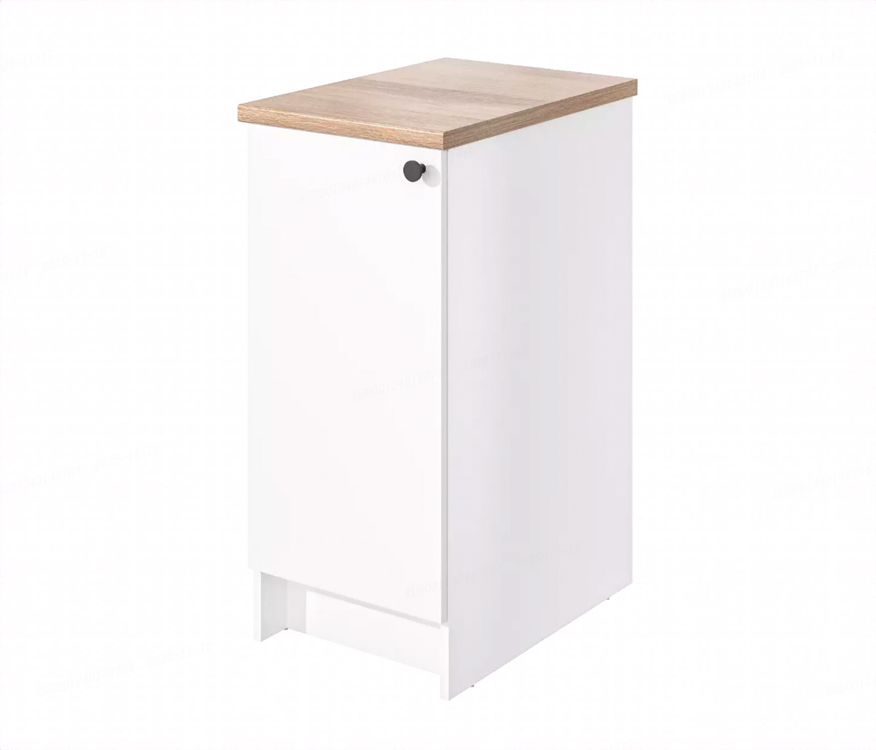 Шкаф кухонный напольный ModulE, модульный, со столешницей , 40×91×61 см, белый матовый