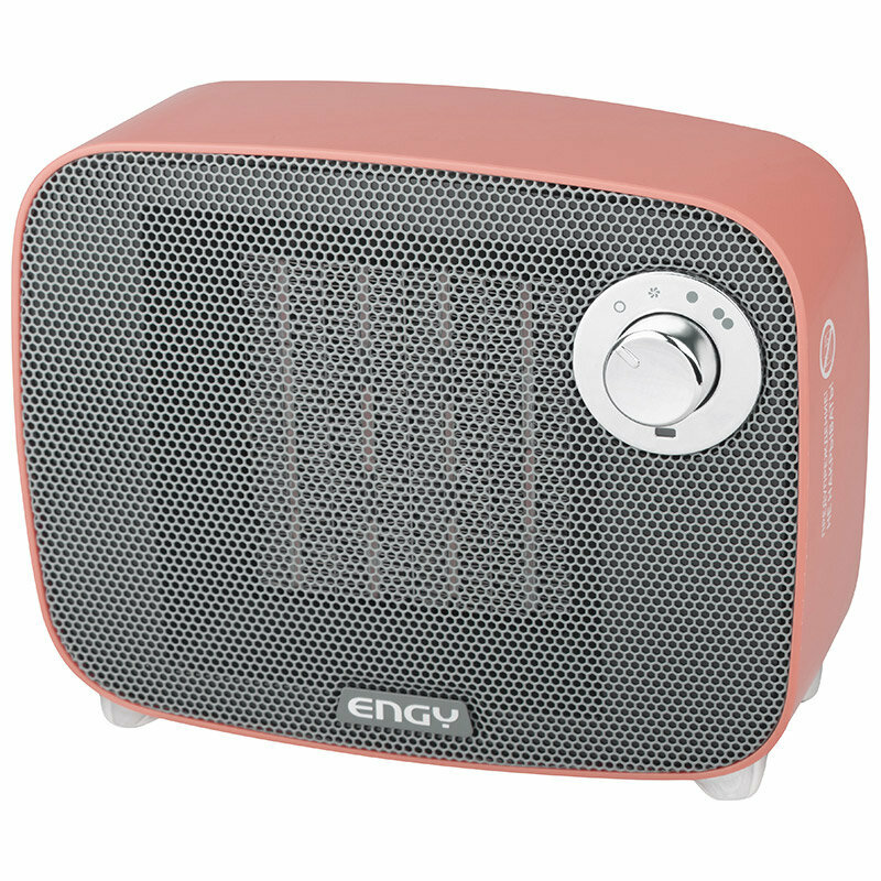 Тепловентилятор настольный "Engy" PTC-321, 1500 Вт, цвет: розовый