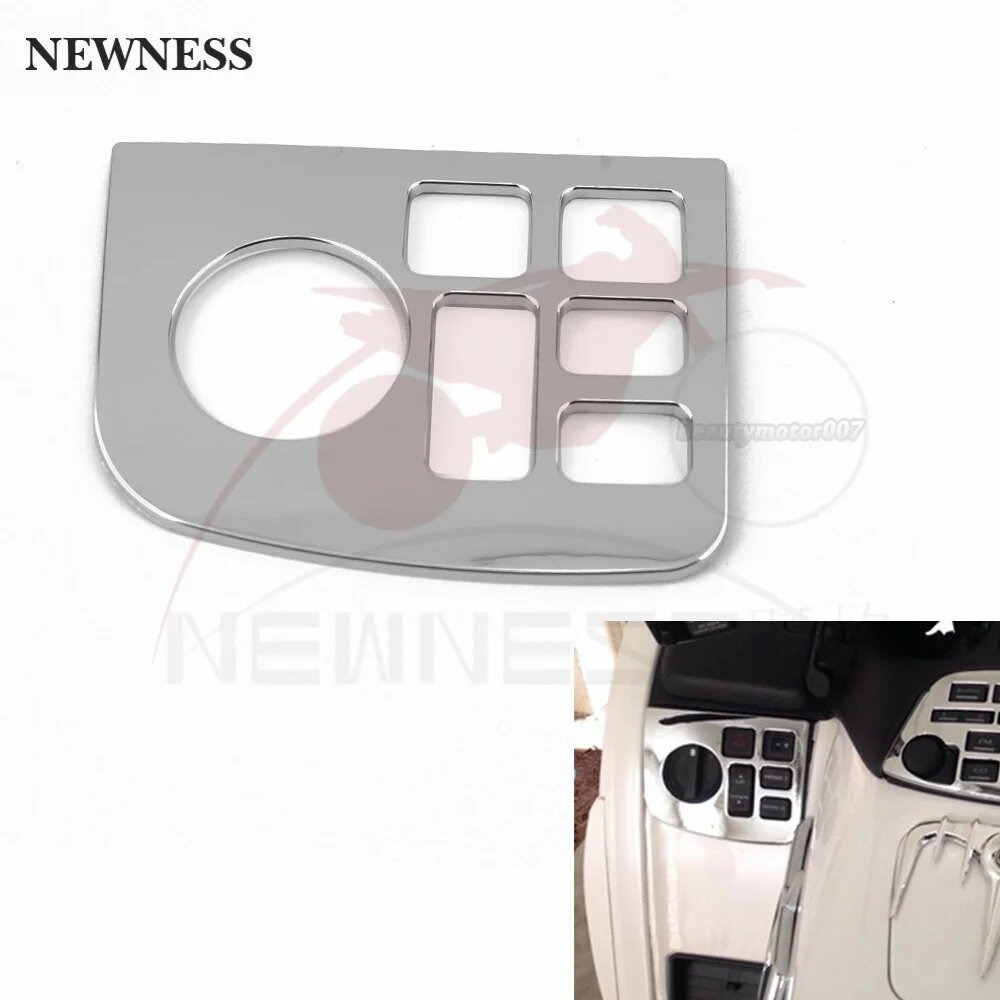 Хромированный обтекатель мотоцикла для Honda GL1800 Goldwing 1800 gold wing 1800, детали отделки gl1800 2001 2002 2006 2011, украшение, хром Left Control Accent