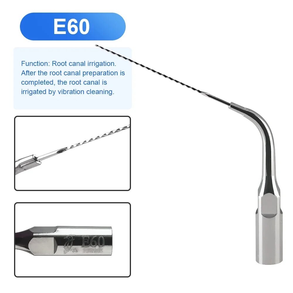 Наконечник WOODPECKER для ультразвукового скалера из нержавеющей стали E60