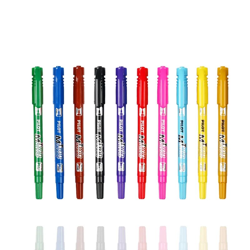 Двусторонние масляные маркеры Pilot SCA-TM черный