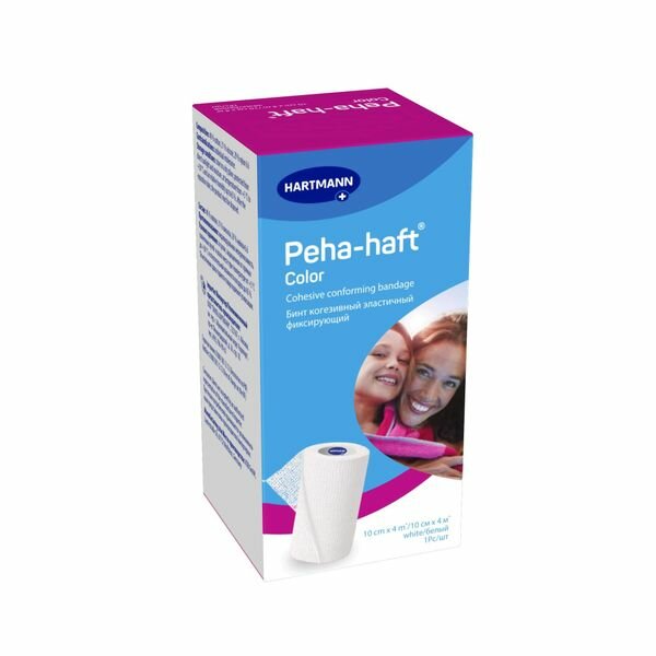 Бинт самофиксирующийся белый Peha-haft/Пеха-хафт 10см х 4м