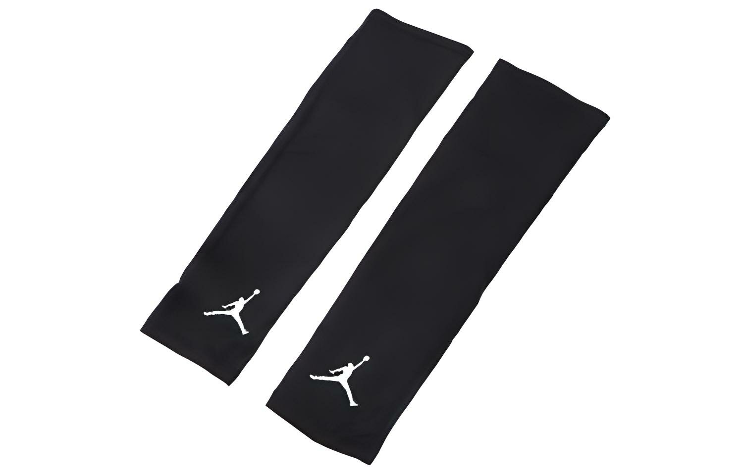 Баскетбольный рукав Jordan черный, L, 1 шт, цвет: black