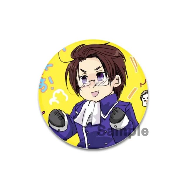 Эмалированные булавки Hetalia World Stars