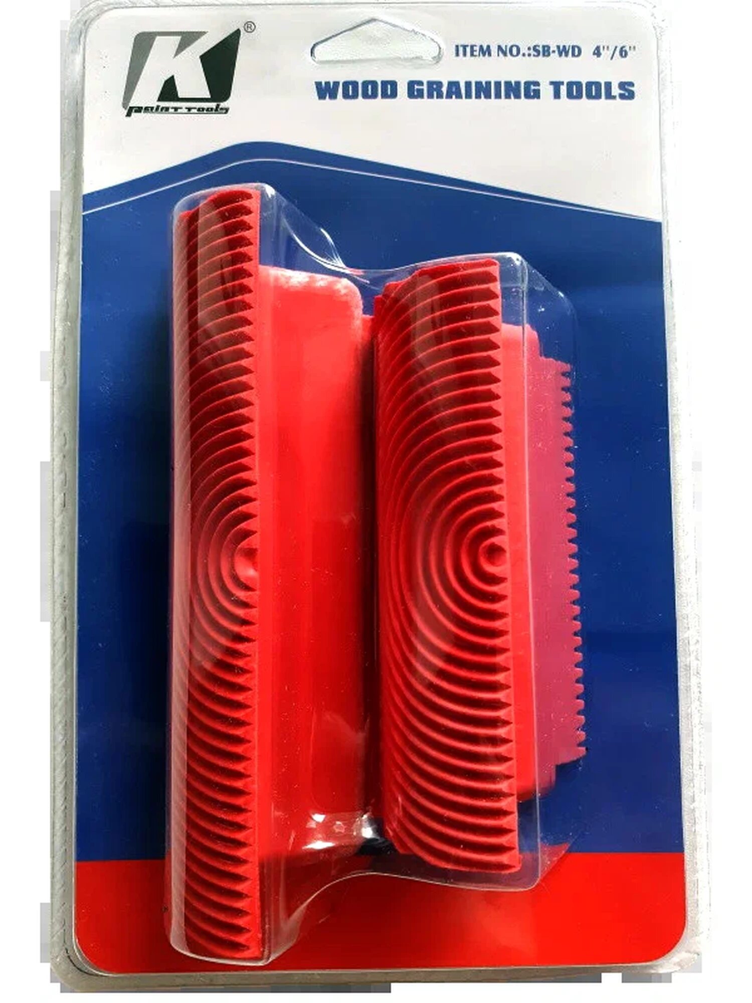 Набор аппликаторов GSB, с эффектом "Текстура дерева", резина, 2 шт