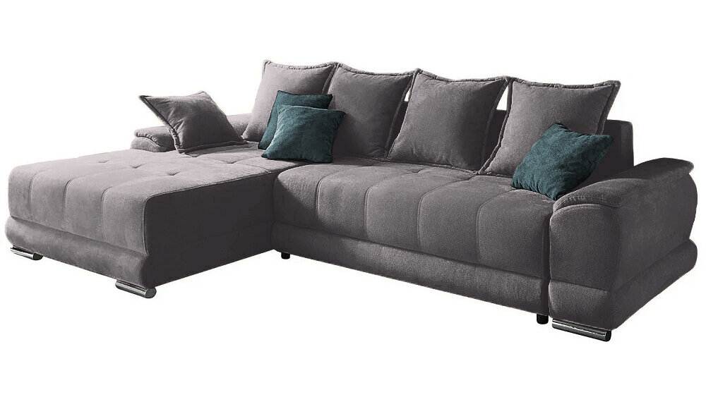 Диван с оттоманкой Нордик Velutto 19 NEW 285x190x87 см, коричневый Велютто, еврокнижка GOODFORM