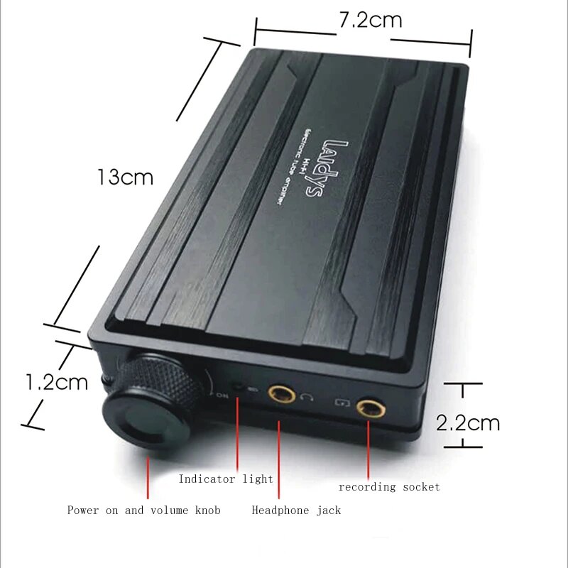 Усилитель для наушников LAIDYS Fever HIFI, портативный ламповый усилитель, выходной импеданс 0,5 Ом, частотная характеристика: 10 Гц-60 кГц-0,5 дБ