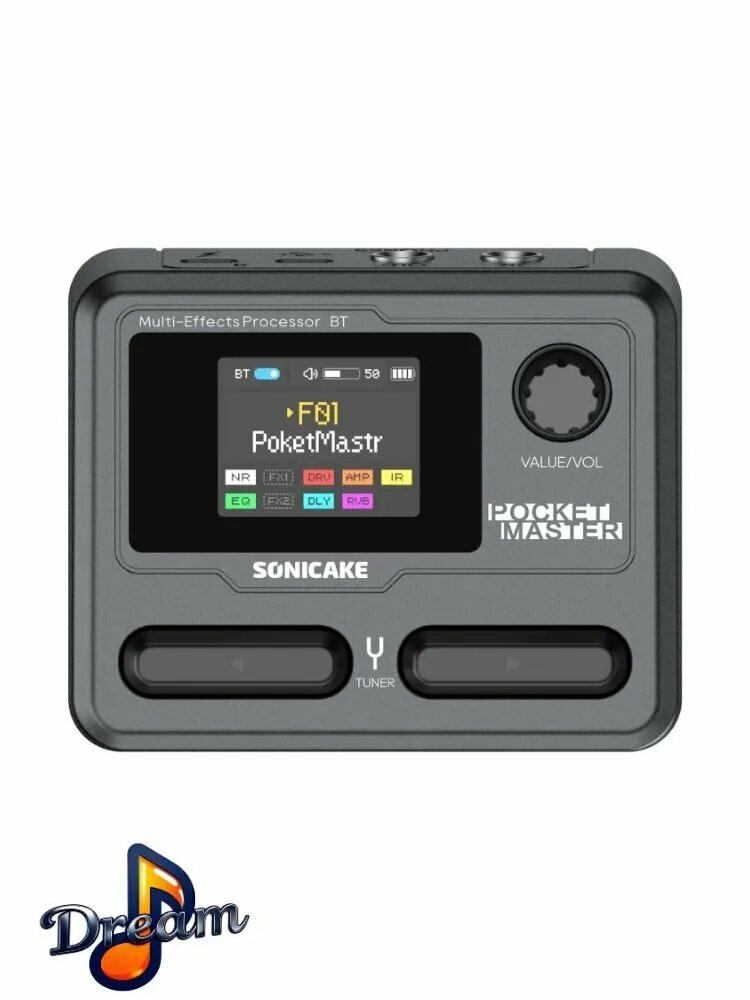 Sonicake Pocket Master Портативная мультигитарная педаль эффектов, более 100 встроенных эффектов