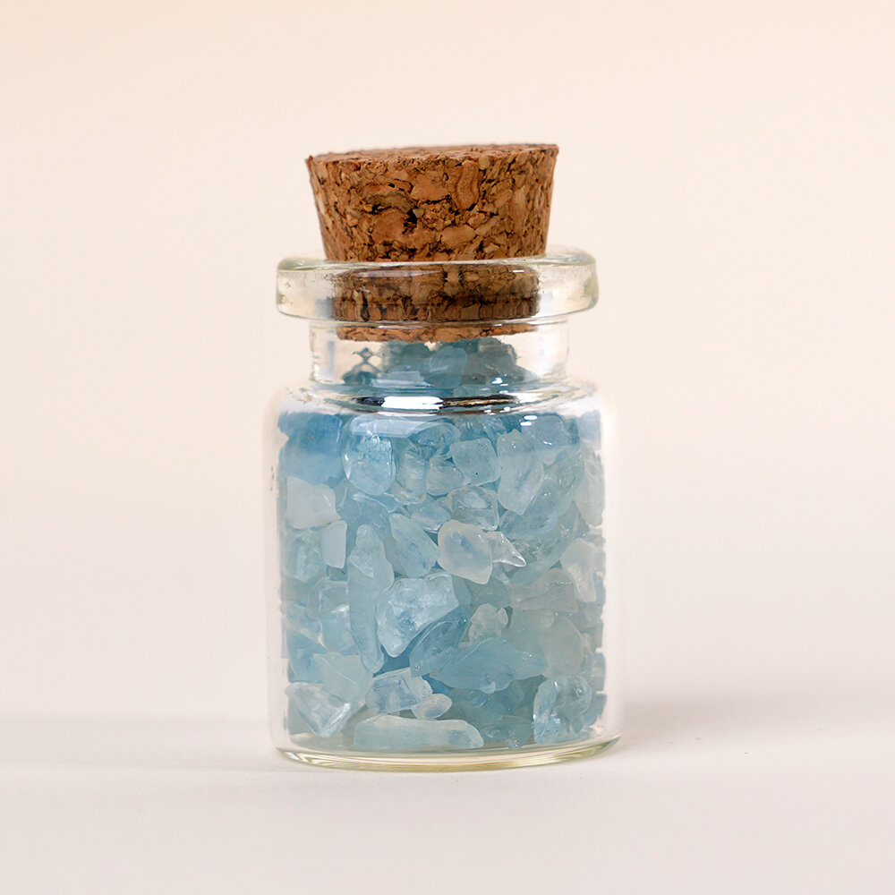 В бутылке натуральный морской сапфир, волшебный амулет-подвеска для дома и личного талисмана удачи