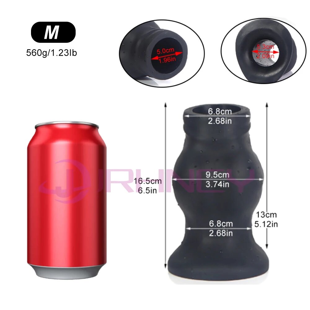 85-105 мм огромная анальная пробка полый фистинг анальный расширение БДСМ анальная пробка Black M