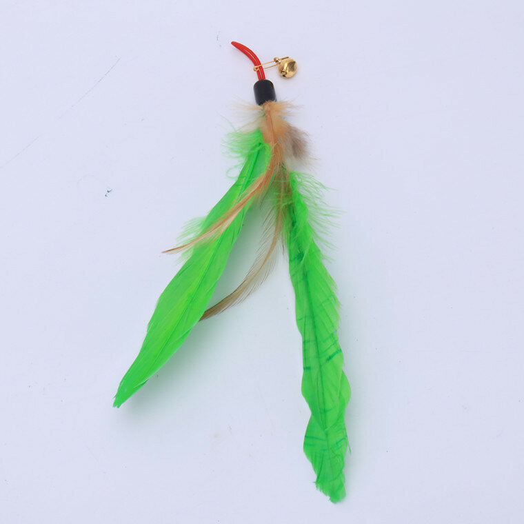 Забавная кошачья палочка Замена головы игрушка трансграничная Amazon замена пера голова куриное перо Замена головы