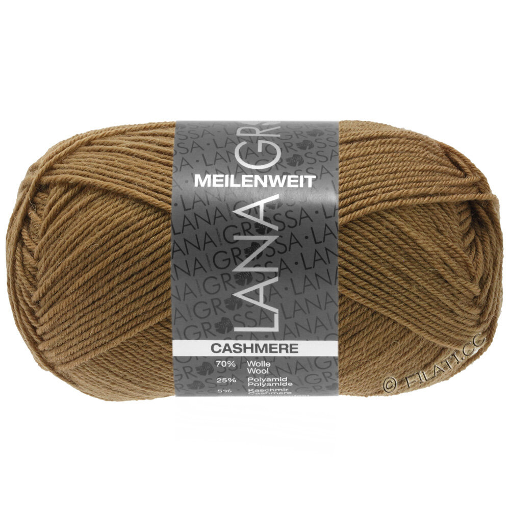 Носочная пряжа Lana Grossa Cashmere MW 50 (47 Nougat) 1 моток 50 г/210 м