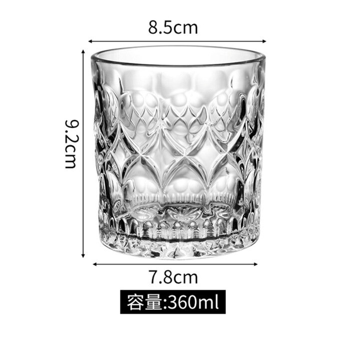 Утолщенный бокал для виски в форме алмаза, обычный пивной бокал, бокал для крепких спиртных напитков, бокал с вертикальными полосами.