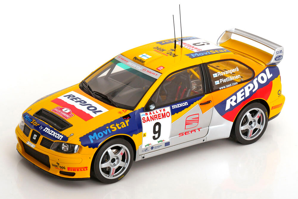 Модель коллекционная OTTO Seat cordoba evo 2 wrc san remo 1999