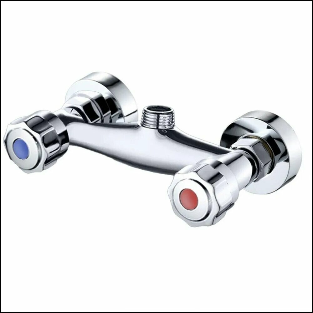 OZ-EVEA Двойной смеситель для душа с двумя переключателями, горячая и холодная вода, настенный смесительный клапан