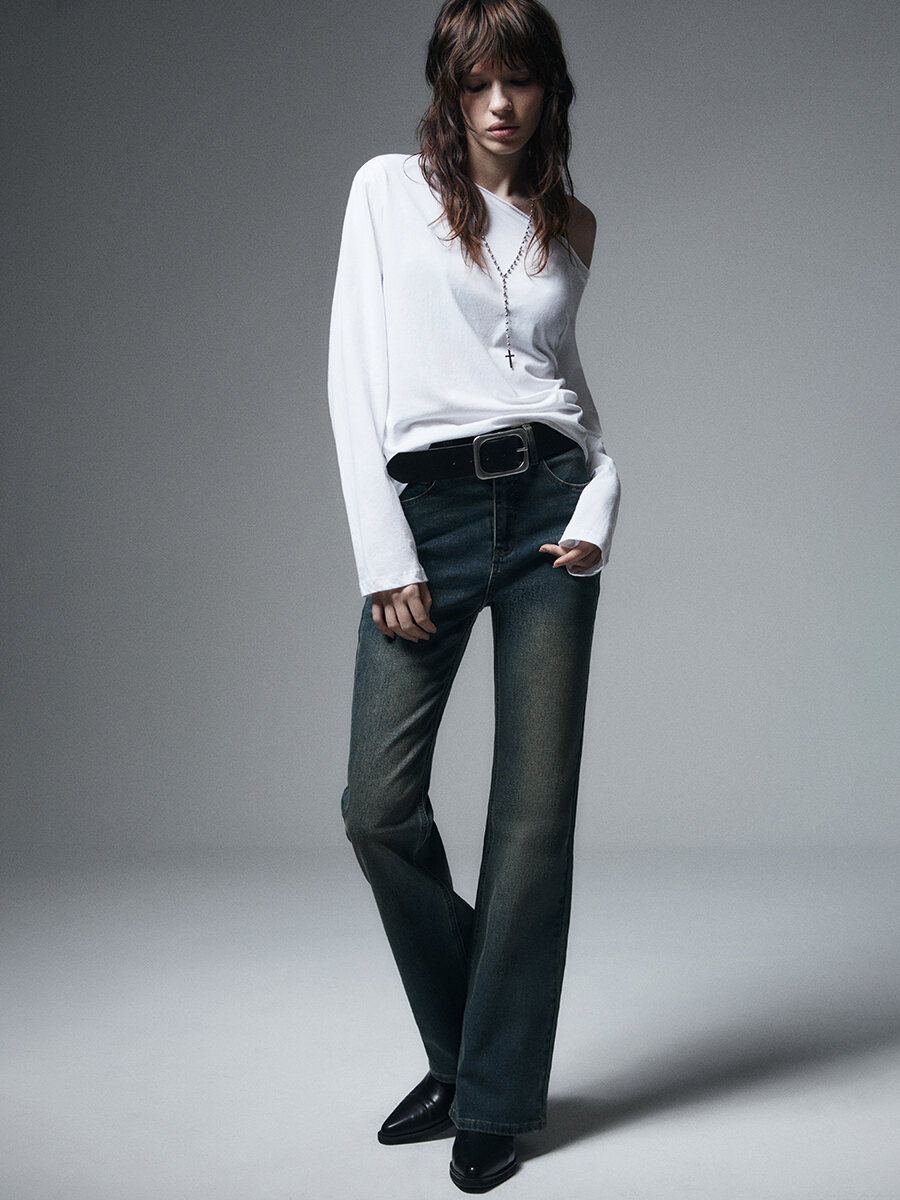 Джинсы клеш rock 