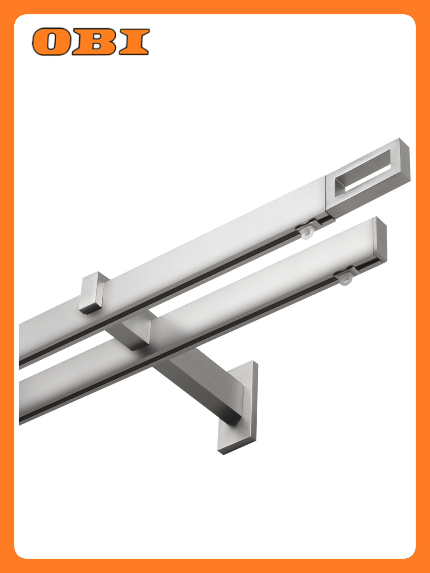 Карниз Arttex двухрядный хай-тек сталь 240 фрейм