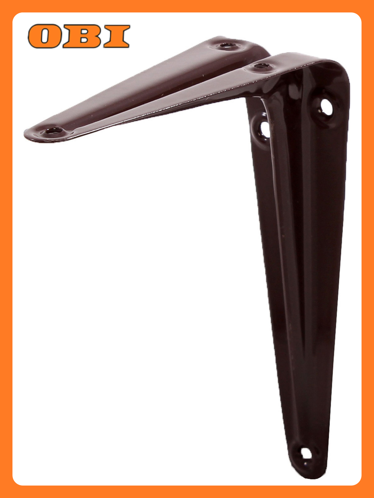 Кронштейн для полки Сибртех Larvij Ютилити, металл, коричневый, 200x150x40 мм