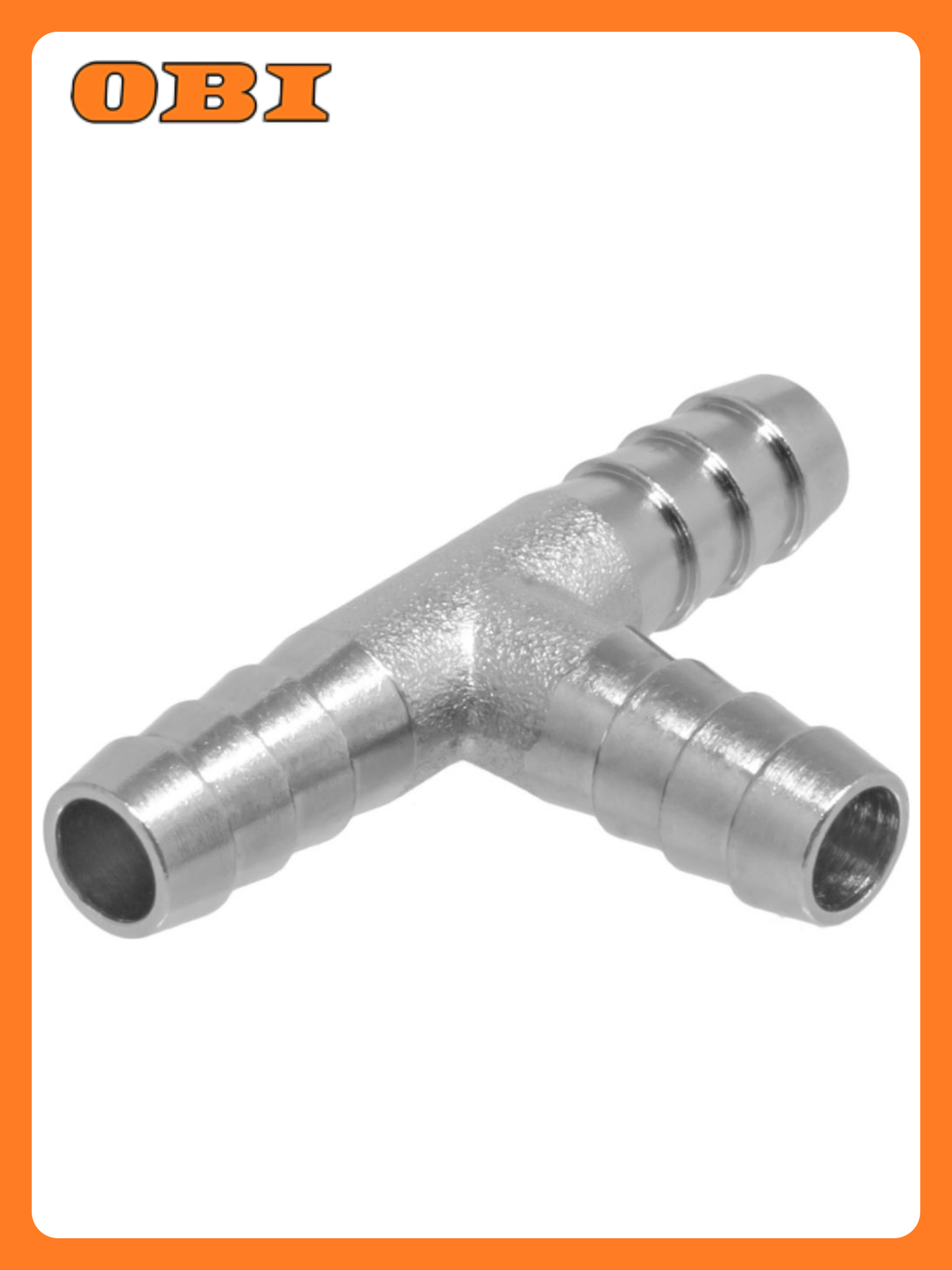 Тройник соединительный для садовых шлангов 8 мм (латунь), MP-У