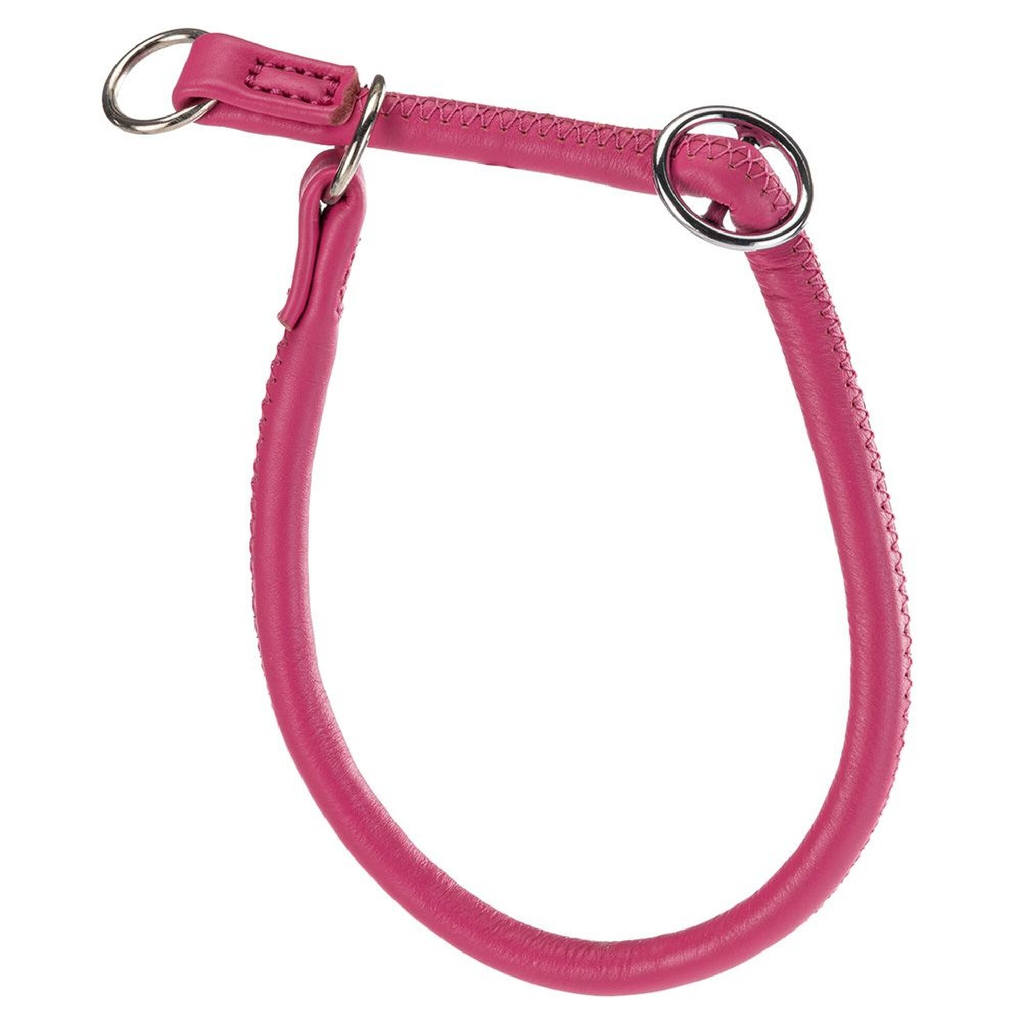 Ошейник-полуудавка Ferplast VOGUE CORD CS10/50 из натуральной кожи, фуксия