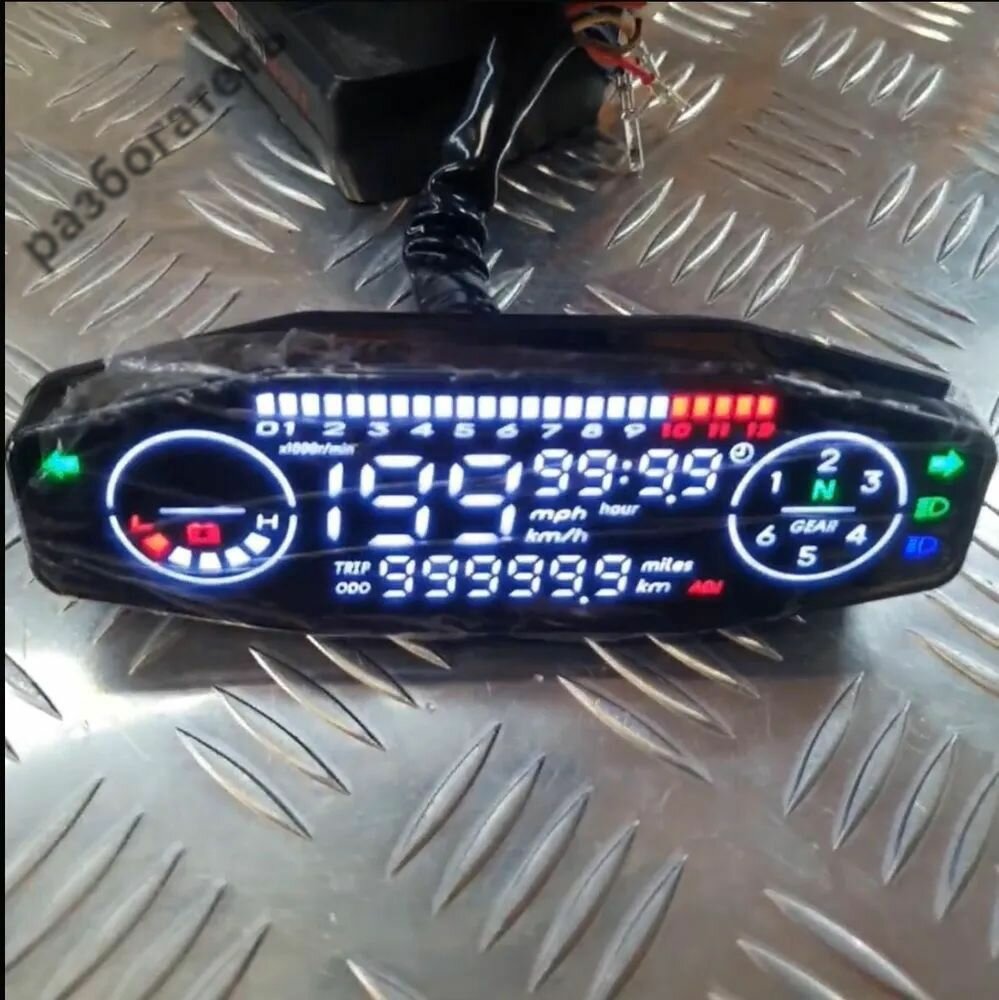 Универсальная приборная панель для мототехники, эндуро, питбайка с датчиком скорости / Приборка эндуро