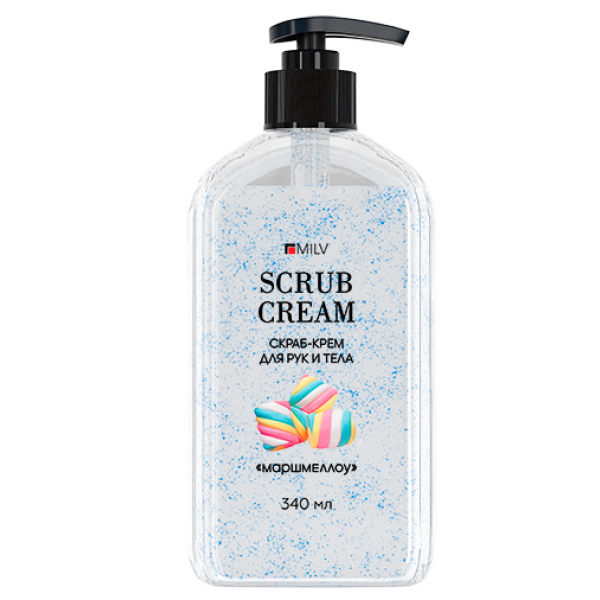 Milv Скраб-крем для рук и тела маршмеллоу 18946 340 мл
