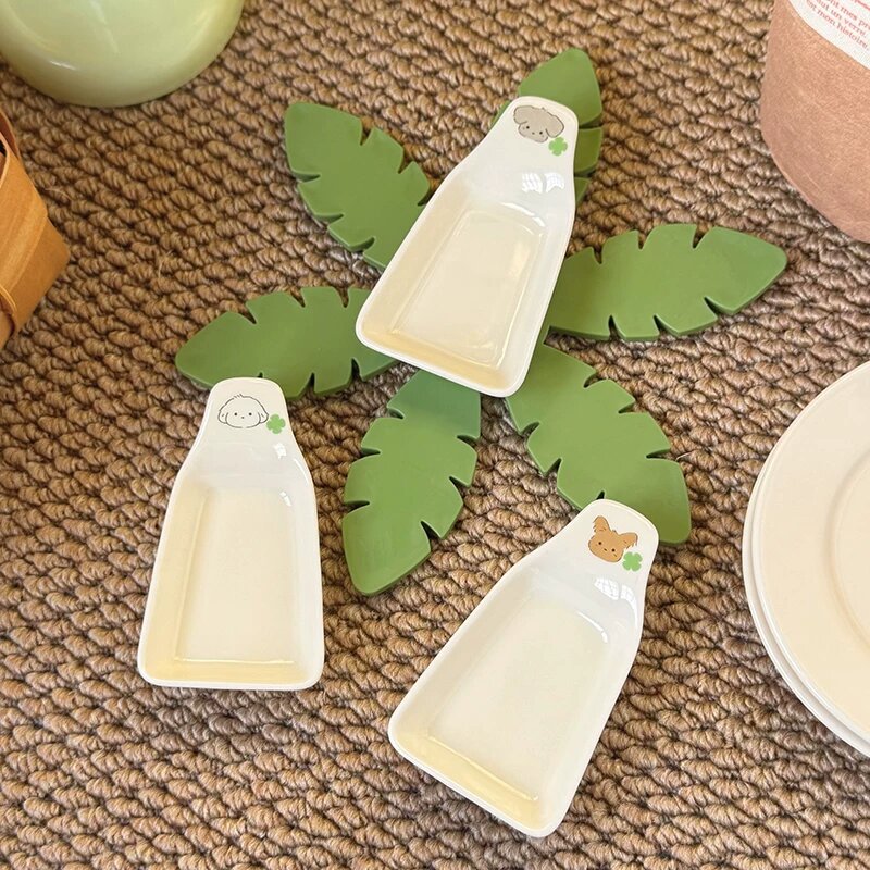 Серая керамическая миска для лакомств с квадратными краями, диаметр 6 дюймов, нескользящее дно