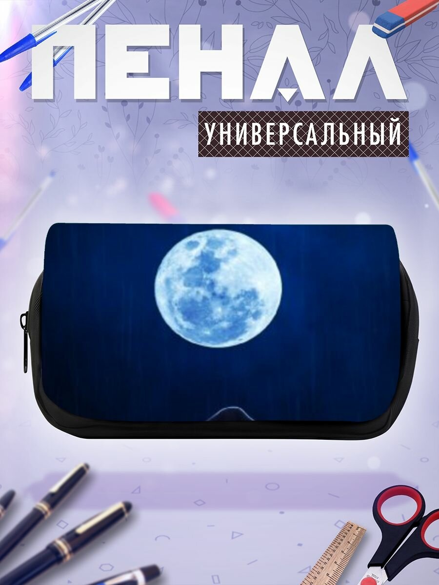Школьный пенал луна математика