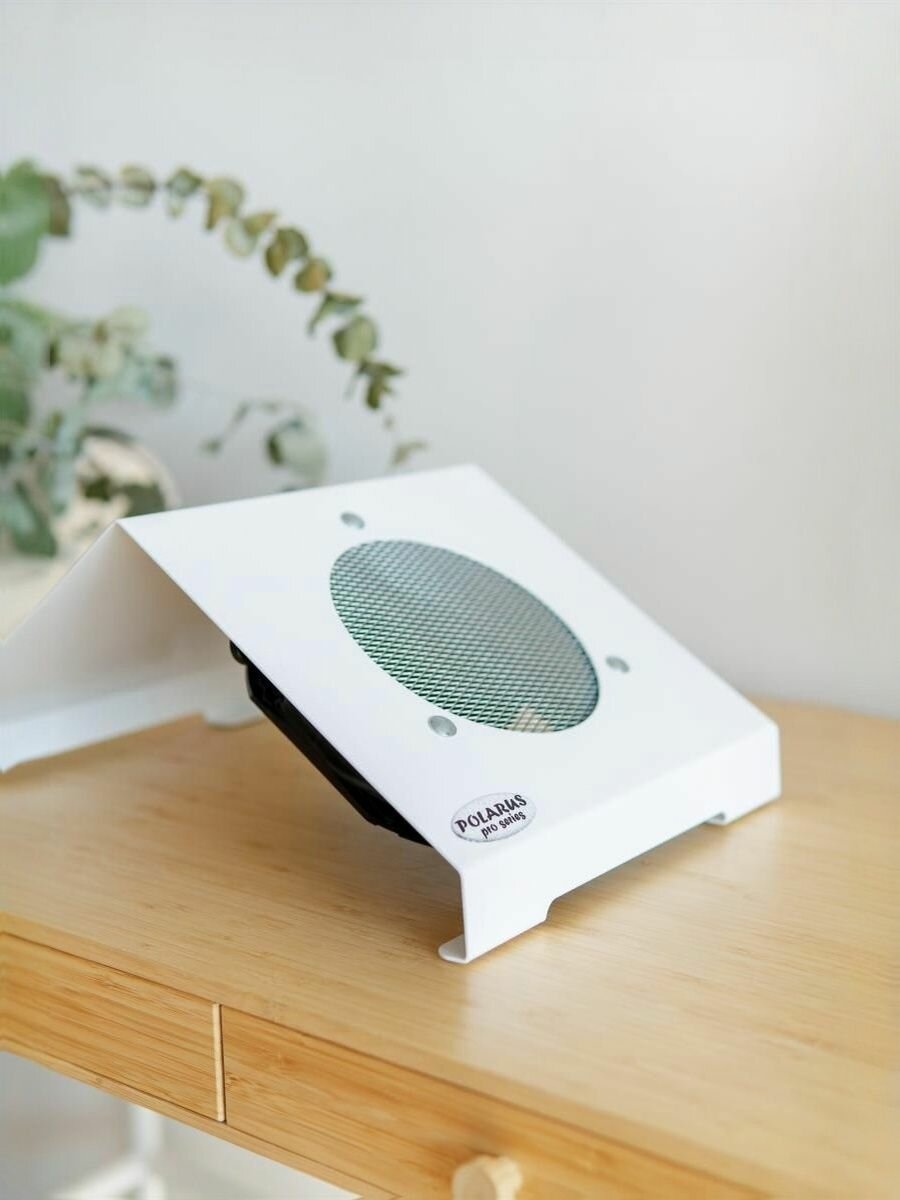 Polarus PRO-series Пылесос для маникюра настольный 65 Вт металл белый вытяжка для маникюра