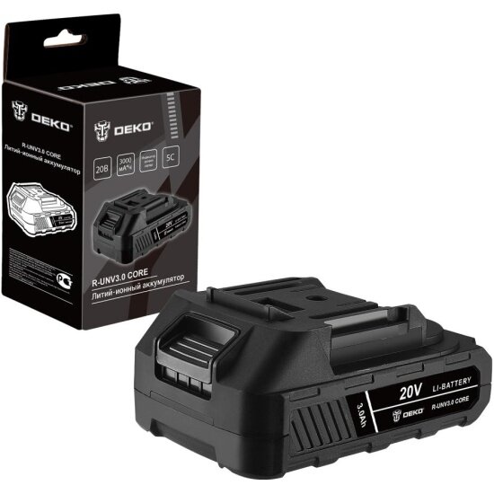Аккумулятор Deko R-UNV3.0 CORE, Li-ion, 20В, 3.0А*ч (083-1014)