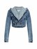 Куртка Alaia Hooded cropped jacket, размер 38, blue