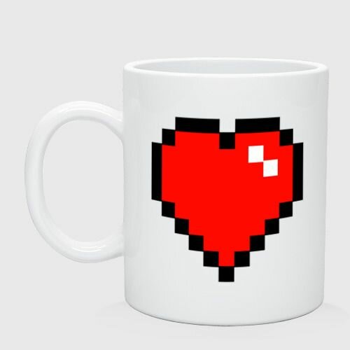 Minecraft сердце Кружка