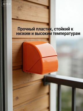 Водонепроницаемая крышка для розетки, материал ПК, 100x93x100 мм, используется для защиты от дождя, УФ-излучения, влагостойкая, оранжевый, 1 шт