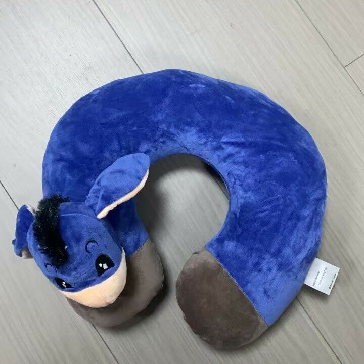 Милая подушка с животными для детей и взрослых, U-образная подушка для путешествий на самолете, подушка для поддержки шеи в машине, подушка для сна, портативная подушка