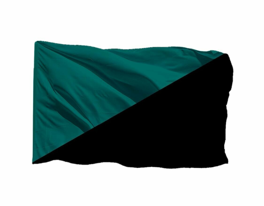 Флаг Анархо-индивидуализма без символа, 70х105 см на сетке для флагштока