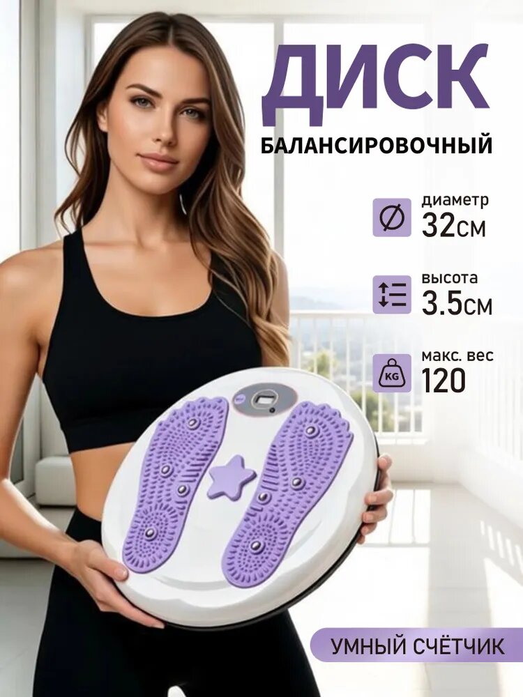 Диск здоровья с массажной платформой, фитнес-диск, балансборд с цифровой панелью