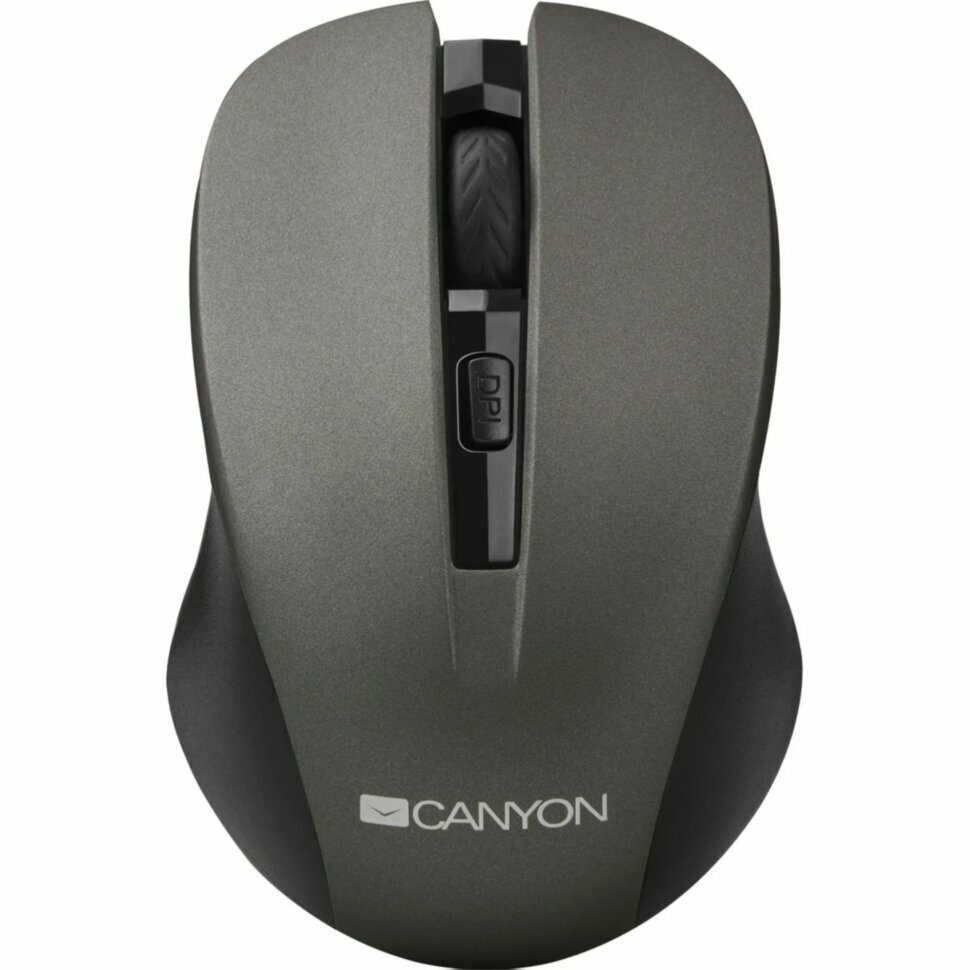 Мышь компьютерная Canyon MW-1, беспроводная, серый (CNE-CMSW1G), 1558044