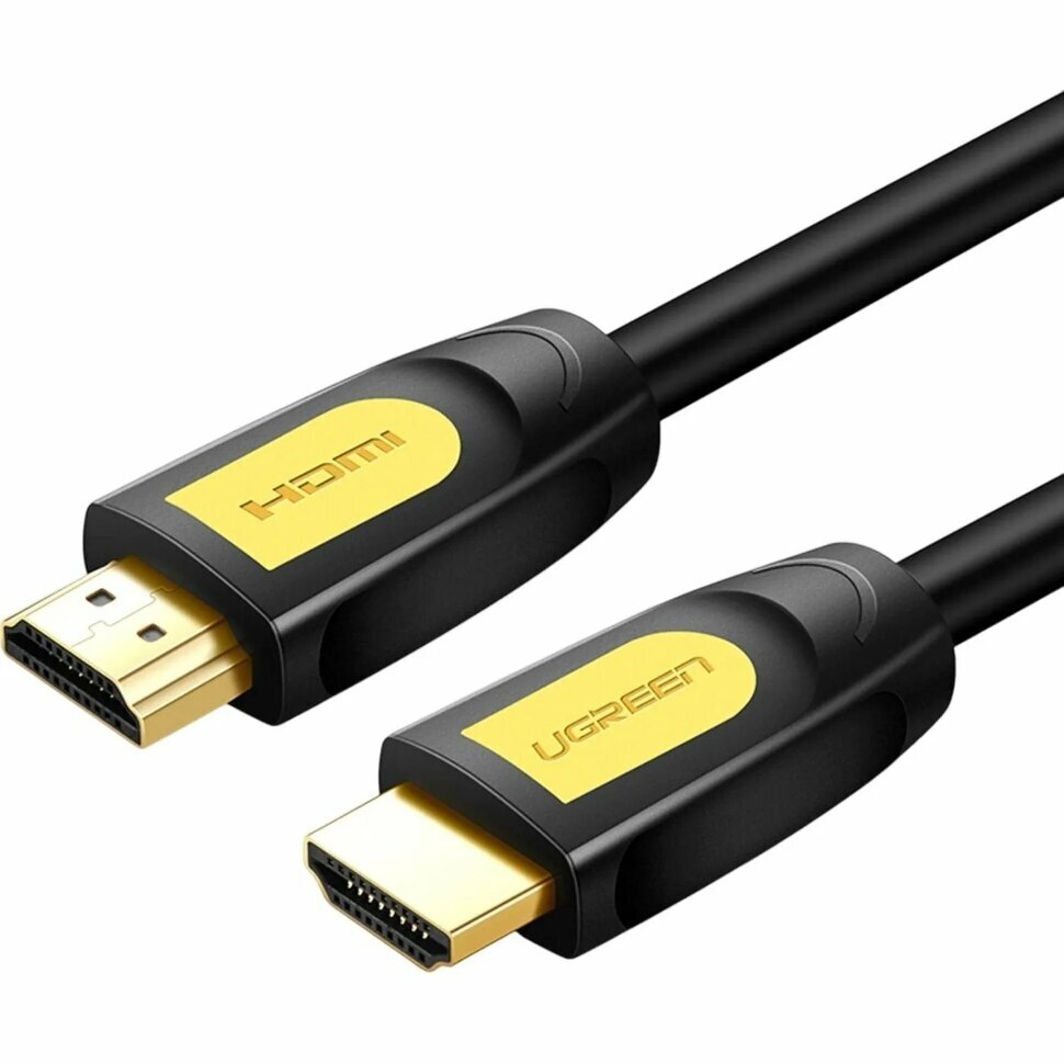 Кабель UGREEN HD101 HDMI 4K цвет желтый/черный. 1м (10115), 1940685