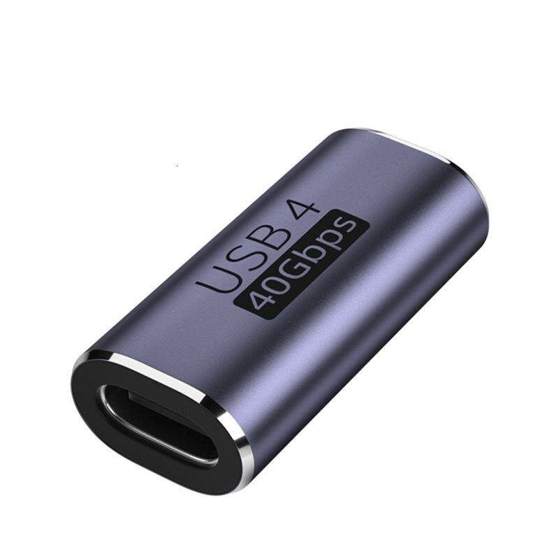 Адаптер USB-C (мама-папа) из алюминиевого сплава, 40 Гбит/с, C Мать поворачивается к C M