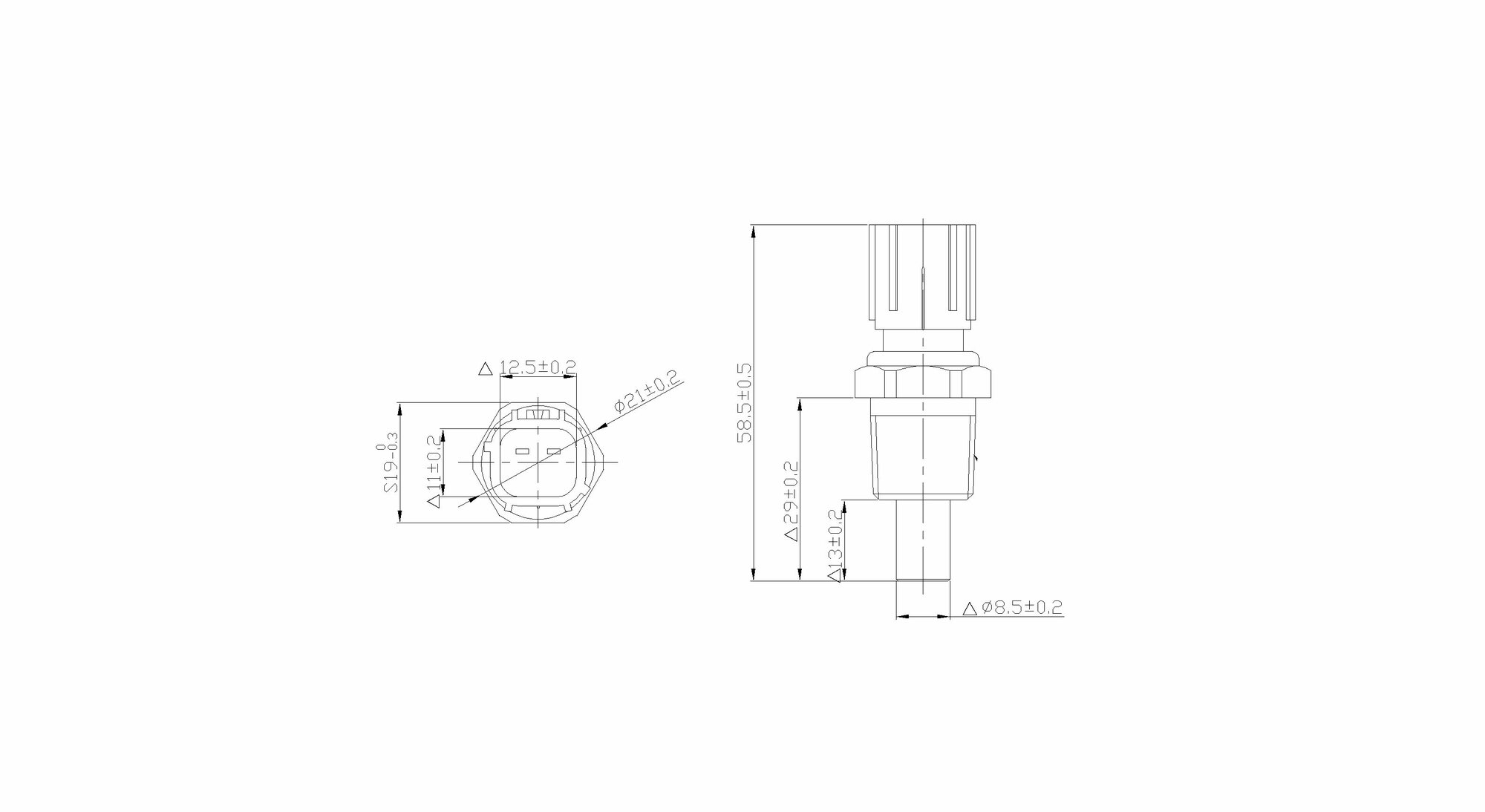 Датчик температуры ОЖ MB CLA (C117) 13-, Dodge Stratus II 00-, Neon I, II 94-, Chrysler 300C 04-, Voyager I-IV 89-