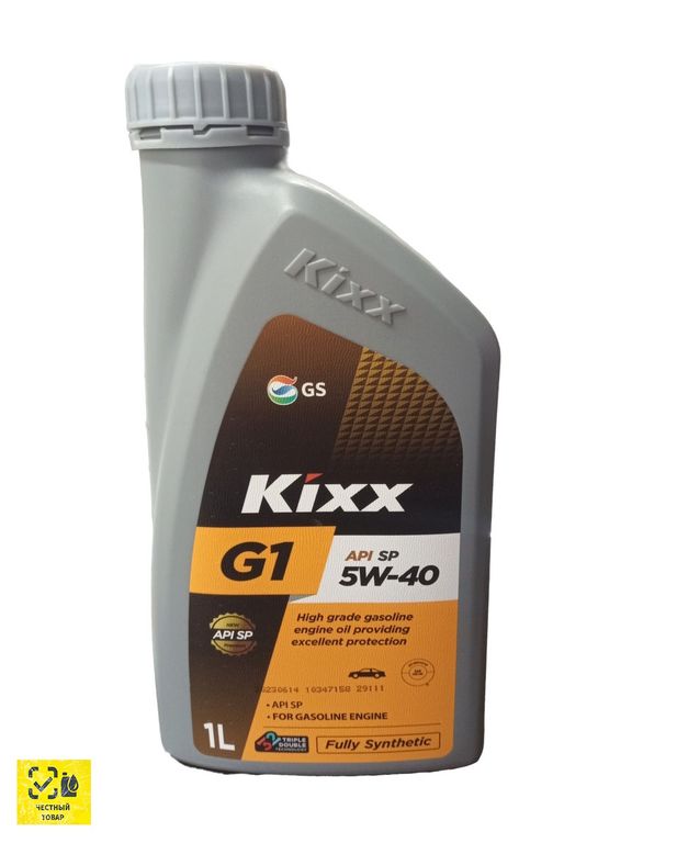 Масло моторное синтетика 5W40 G1 1л KIXX, L2154AL1E1