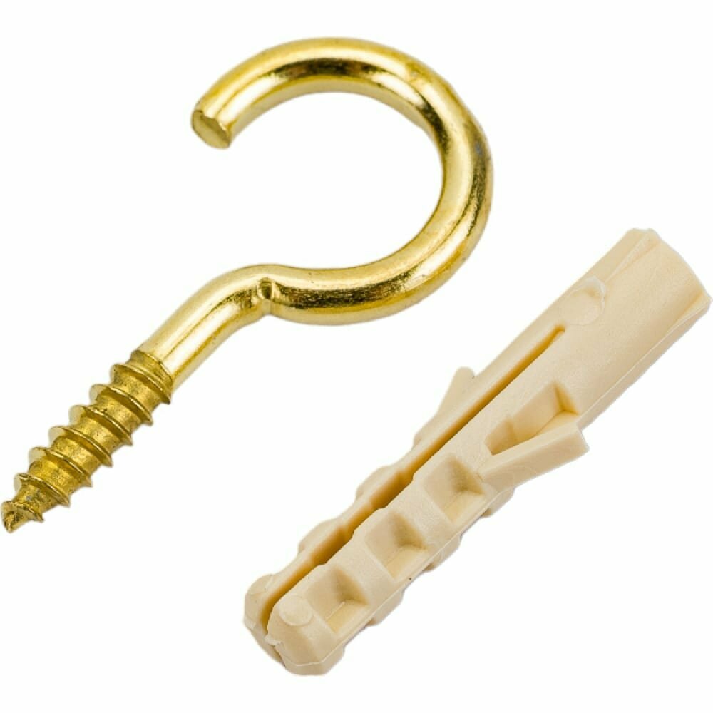 Крюк-шуруп европартнер латунир. d3,3хL30 мм 2 шт. 13 4826 1