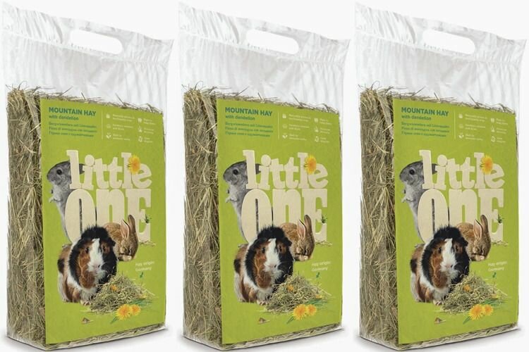 Little one Сено горное с одуванчиком, 400 г, 3 уп