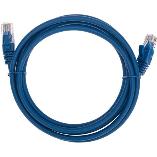 Патч-корд U/UTP Rexant cat 6, медь, LSZH (негорючий), 2 м, RJ45-RJ45, 26AWG, синий