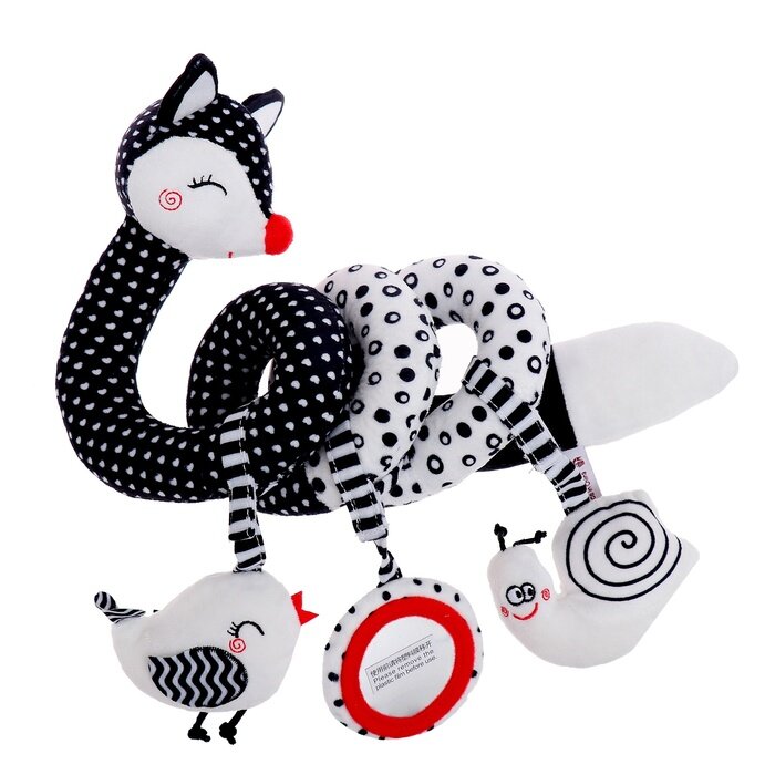 Растяжка-спираль «Лисичка», мягкая, на кроватку и коляску