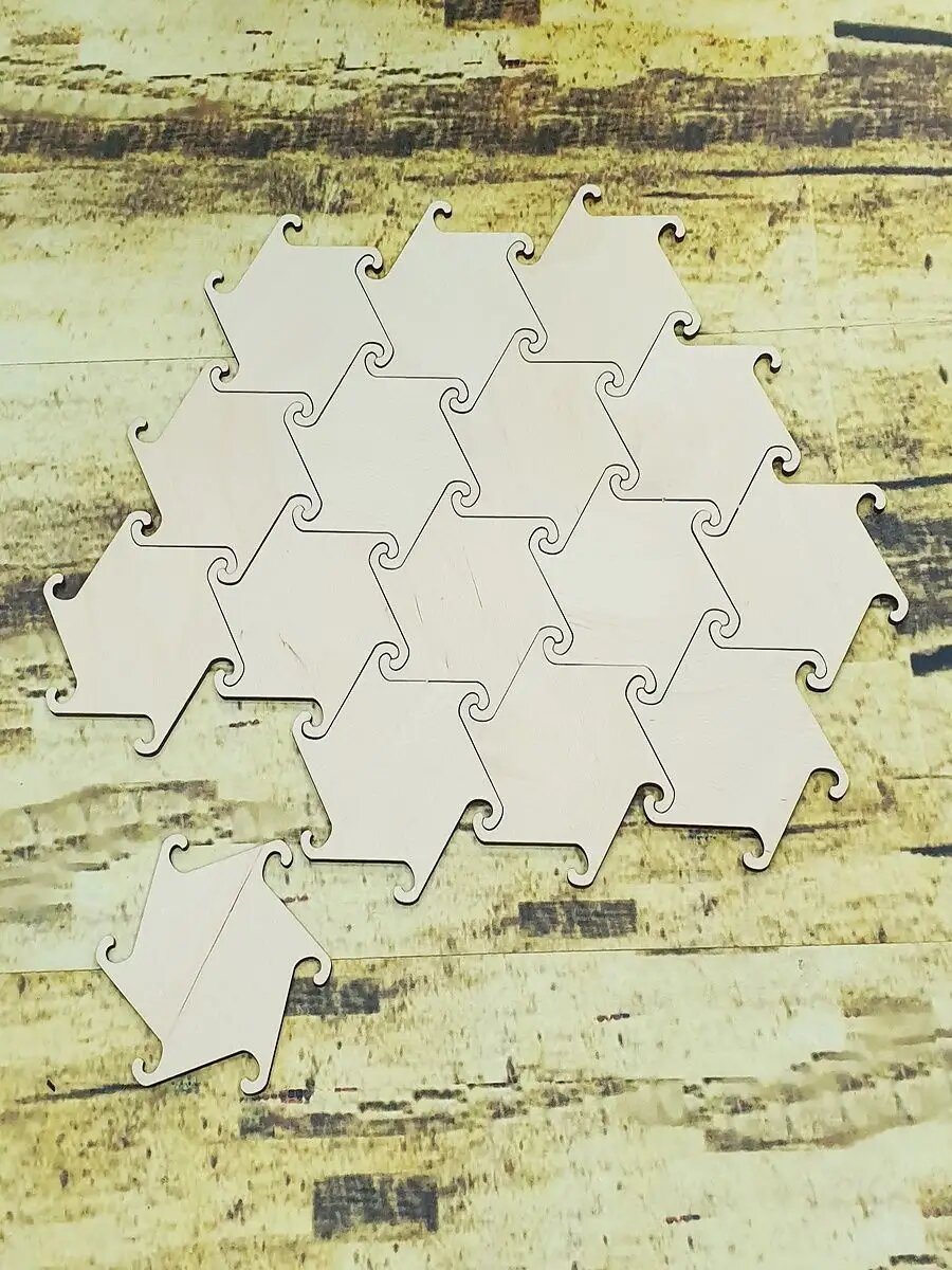 Деревянные заготовки Декупаж Мозаика 1 шт