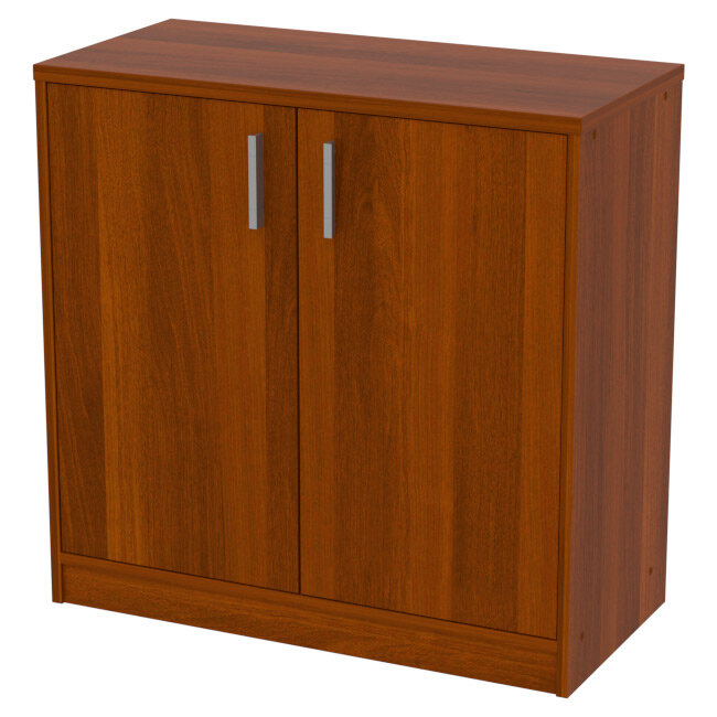 Шкаф Меб-фф Офисный шкаф СБ-39+ДВ-39+С-28М цвет Орех Итальянский 77/37/76 см