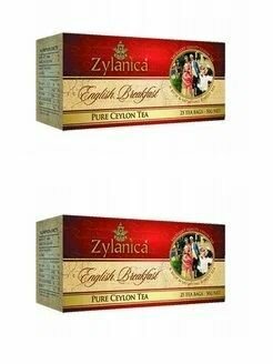 Zylanica Чай "Английский завтрак", 25 пакетиков х 2 гр. , 2 шт