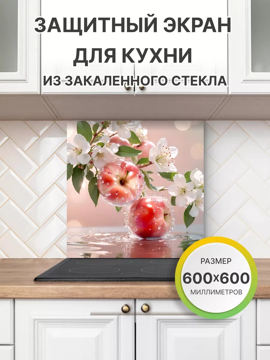 Фартук кухонный 600х600х4мм/Защитный экран для плиты