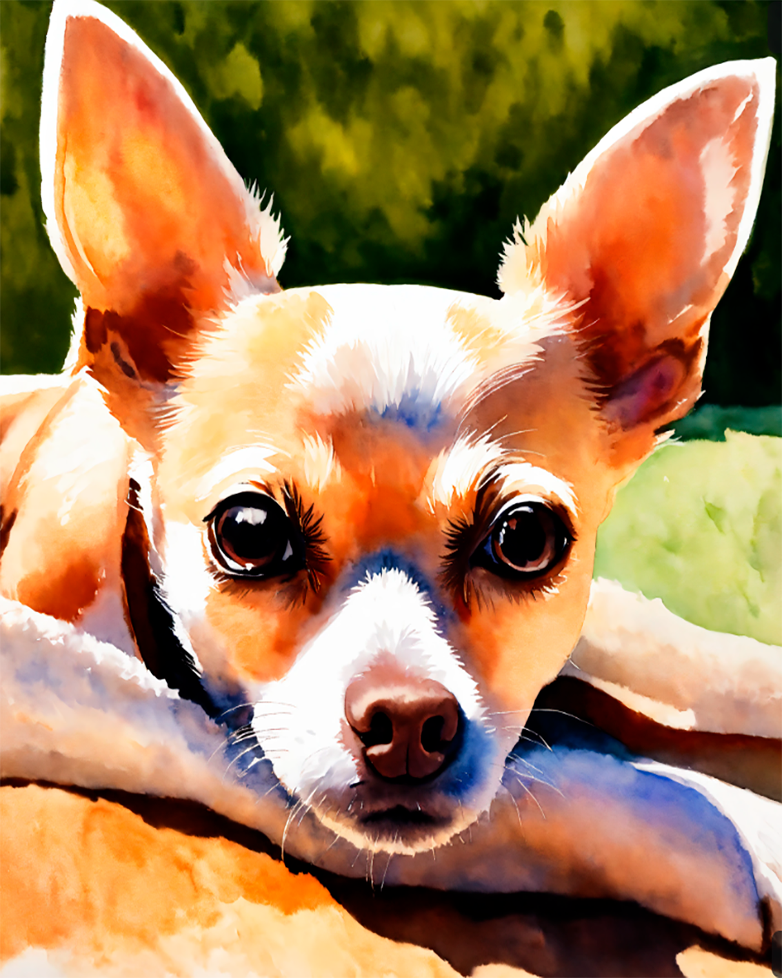 Картина по номерам "Чихуахуа" 40х50 см, хлопковый холст на подрамнике, акрил, АртТойс